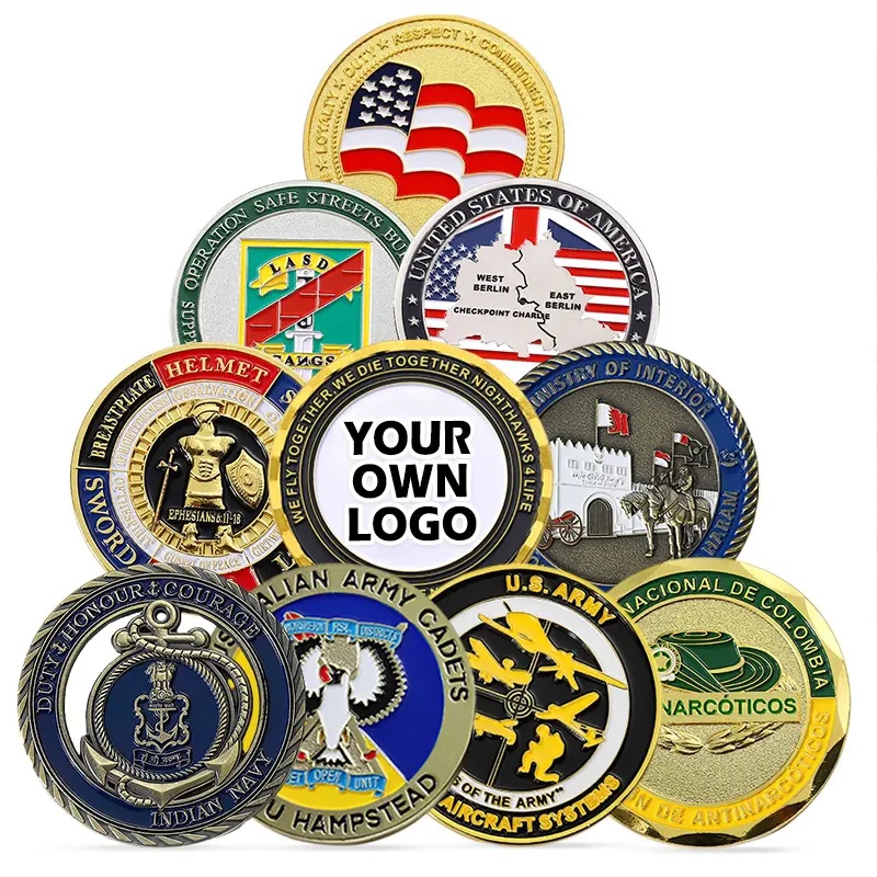 Manufacturing customized coin collection items, metal zinc alloy, 3D ...