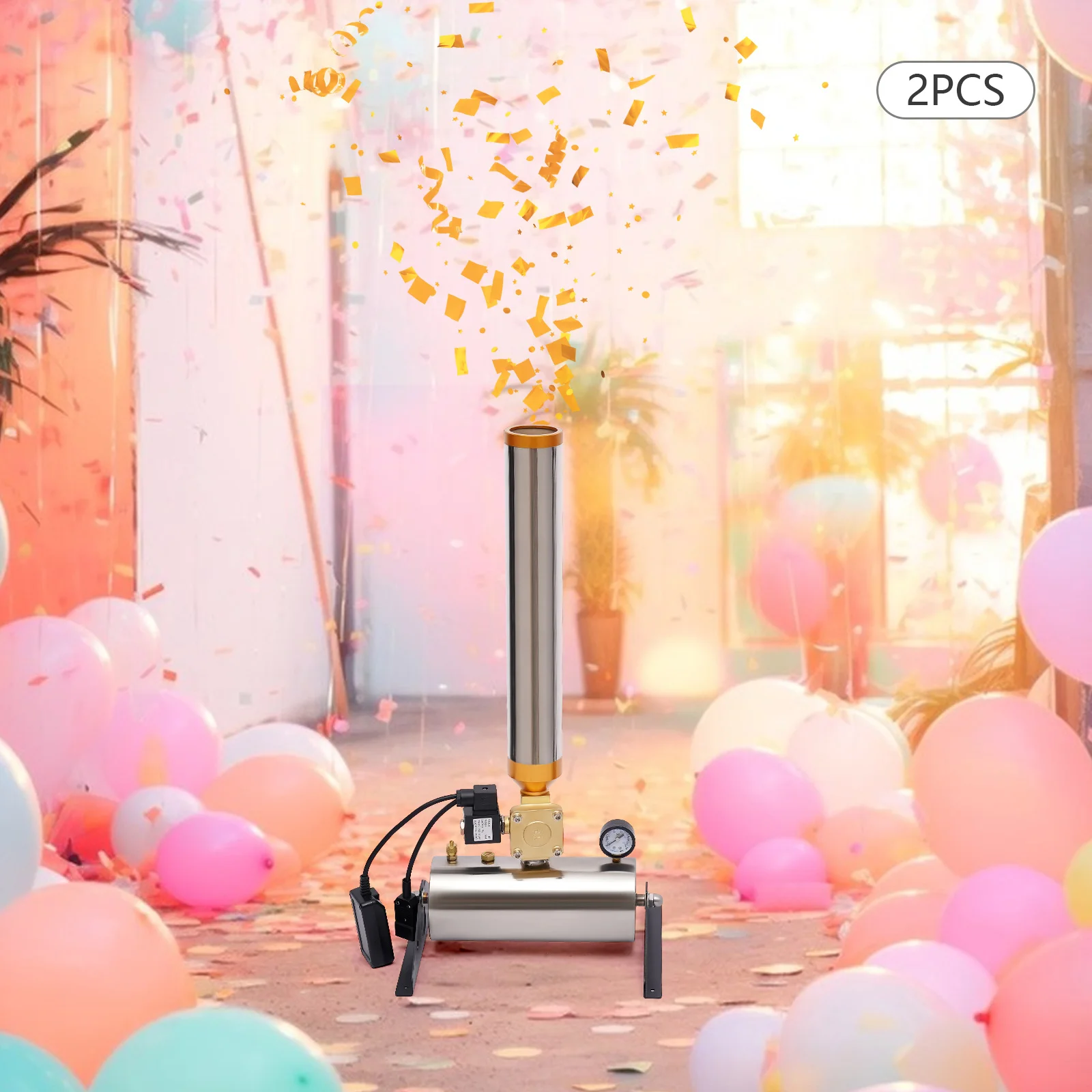 Wireless Remote Control Confetti Blaster Cannon, Shoots 10-15m High for ...