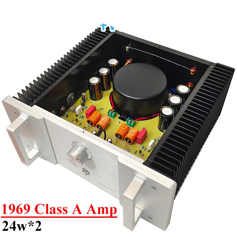 24w*2 Hood 1969 Pure Class A Power Amplifier High Power RMS Low Distortion FET Amplifier HIFI ...