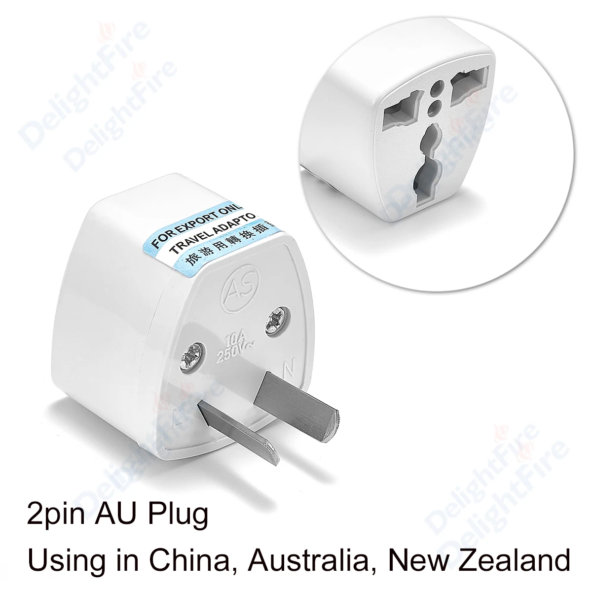 AU Plug Adapter Korea KR Euro European EU To Australia China CN NZ Travel Adapter 2Pin AC ...