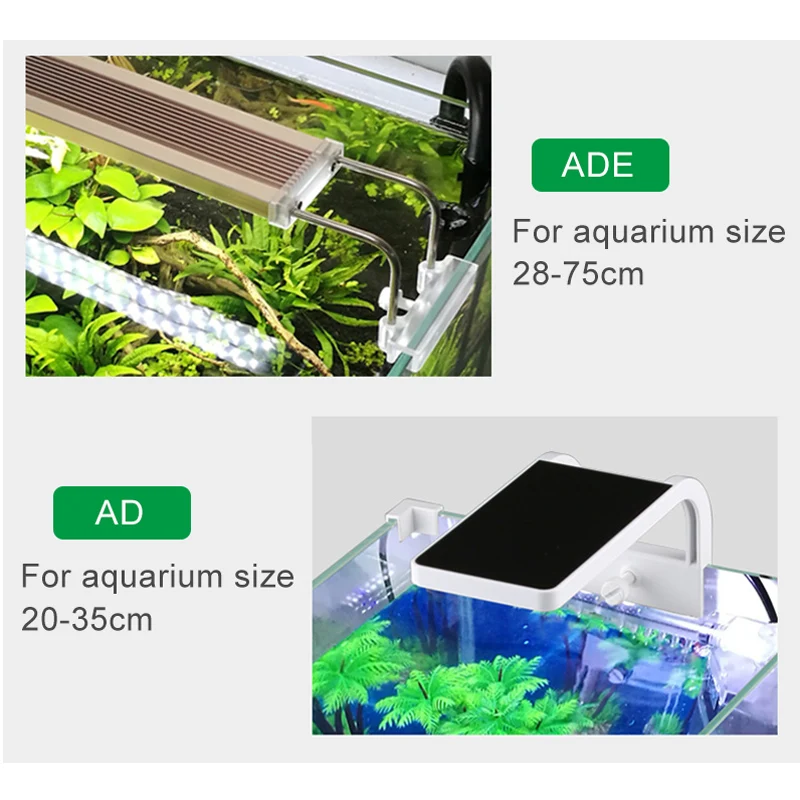 SUNSUN ADE Aquarium LED Lighting Lamp Aquatic Plant Fish Tank 5-24W ...