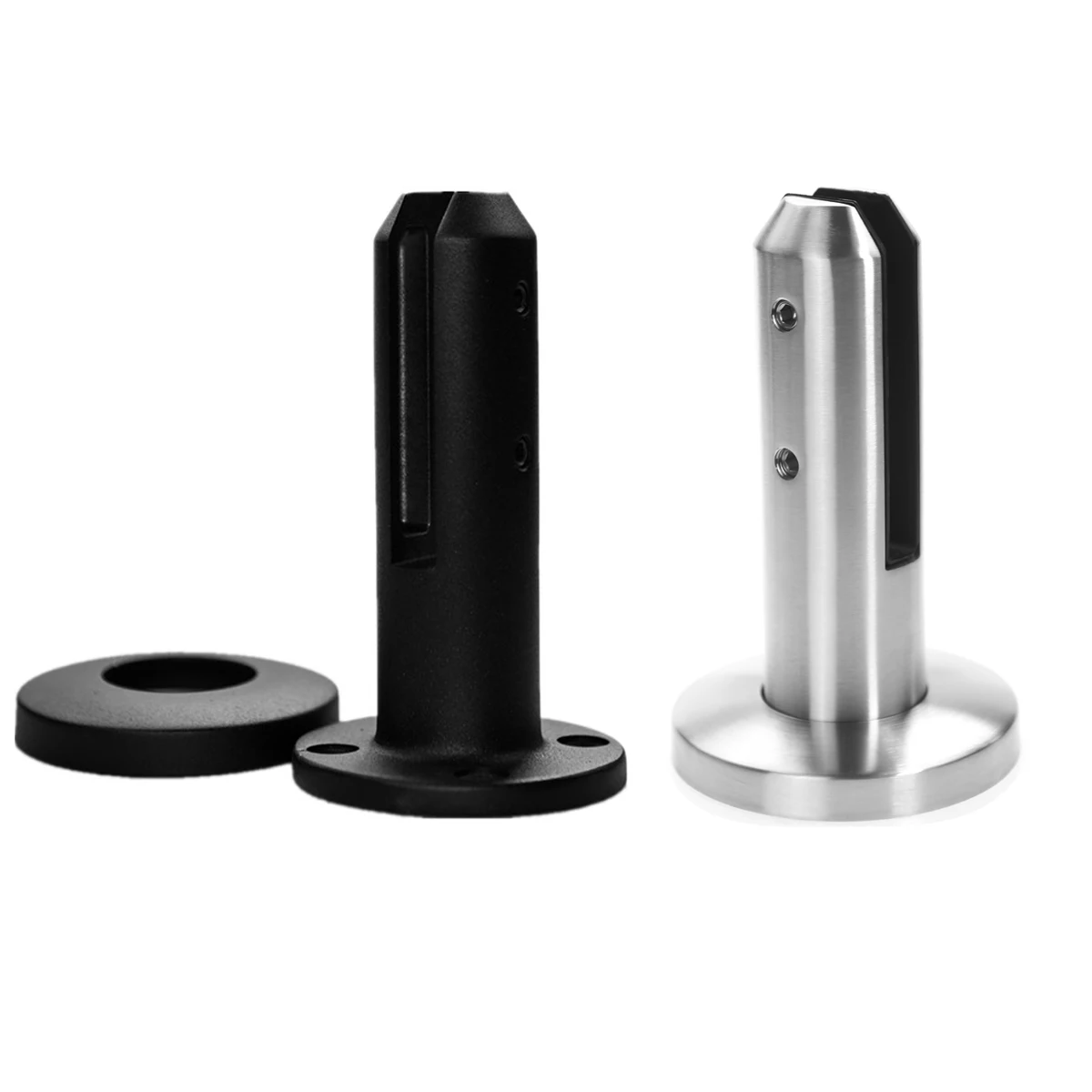 zacast-Round-Base-Mount-Glass-Spigot-Balcony-Railings-Mirror-Stainless ...