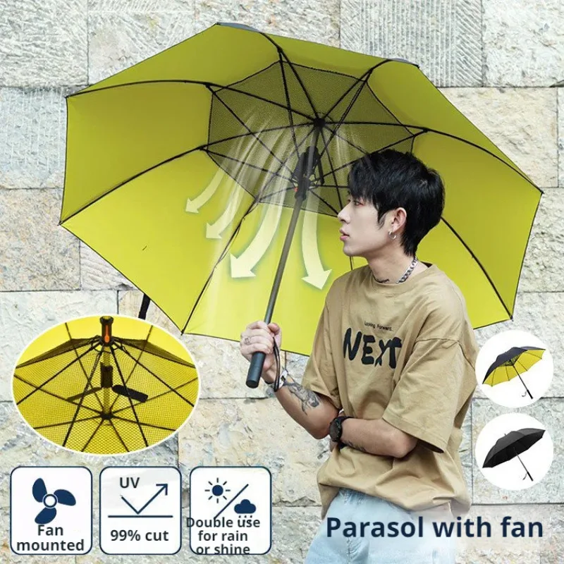 Umbrella-with-Fan-Usb-Interface-Power-Bank-Umbrella-Sun-Protection-Cooling-Fan-Umbrella-27-inch ...