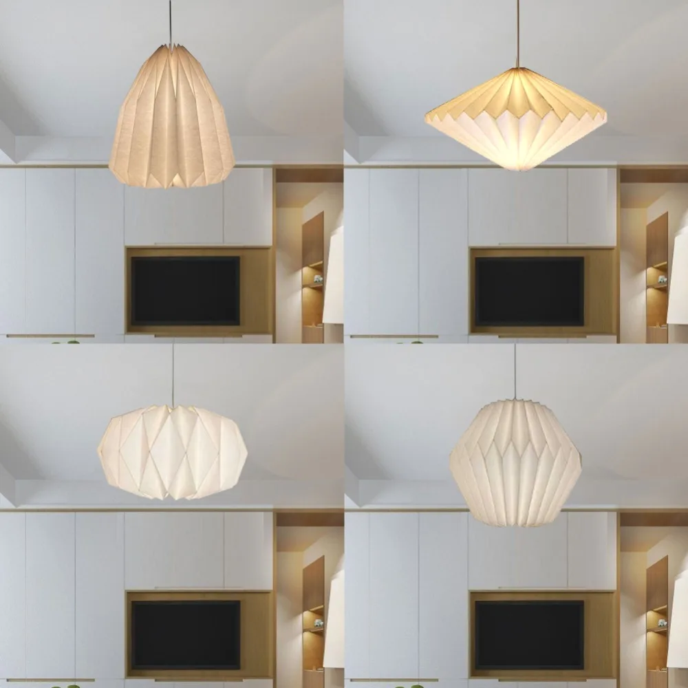 Creative-Modern-Living-Room-Paper-Origami-Lantern-Pendant-Light-Hanging ...