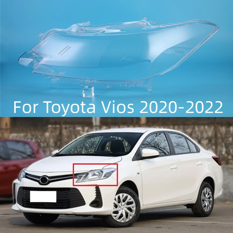 For Toyota Vios 2020 2021 2022 Car Front Headlight Cover Plexiglass ...