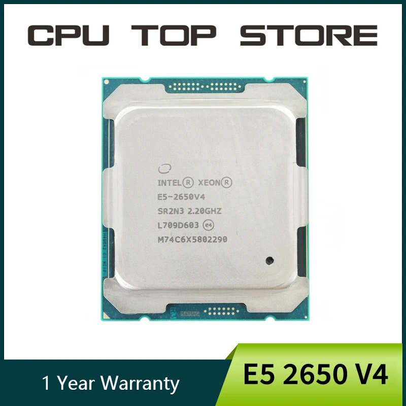Intel Xeon E5 2650 V4 Cpu Processor 12 Core 2.20ghz 30mb L3 Cache 105w ...