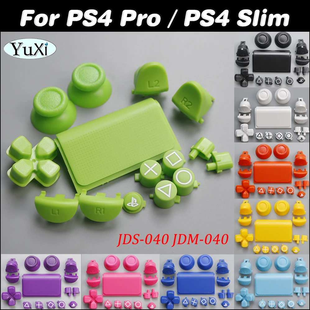 Full-Set-D-pad-R1-L1-R2-L2-ABXY-Keypad-Joystick-Buttons-For-PS4-Pro ...