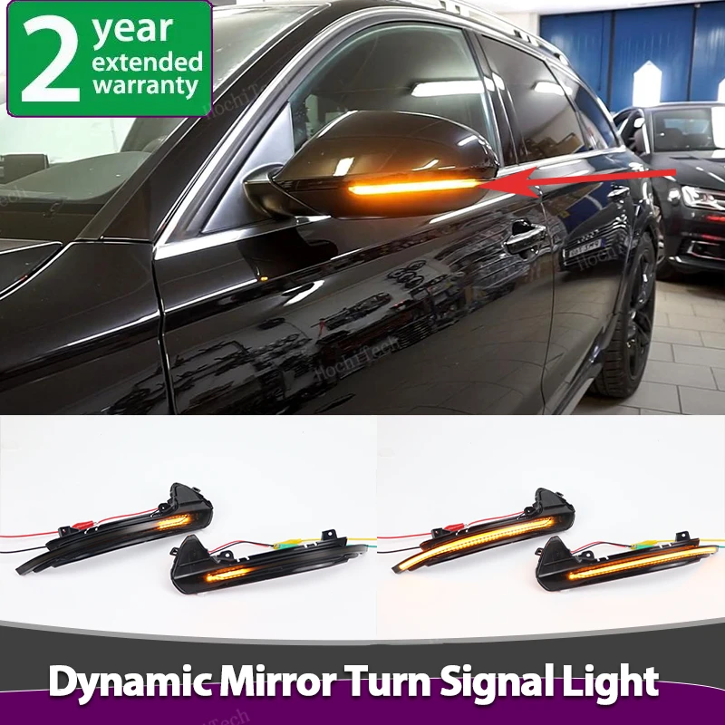 Smoked-Lens-Side-Mirror-Sequential-Turn-Signal-Light-For-Audi-A6-C7-C7 ...
