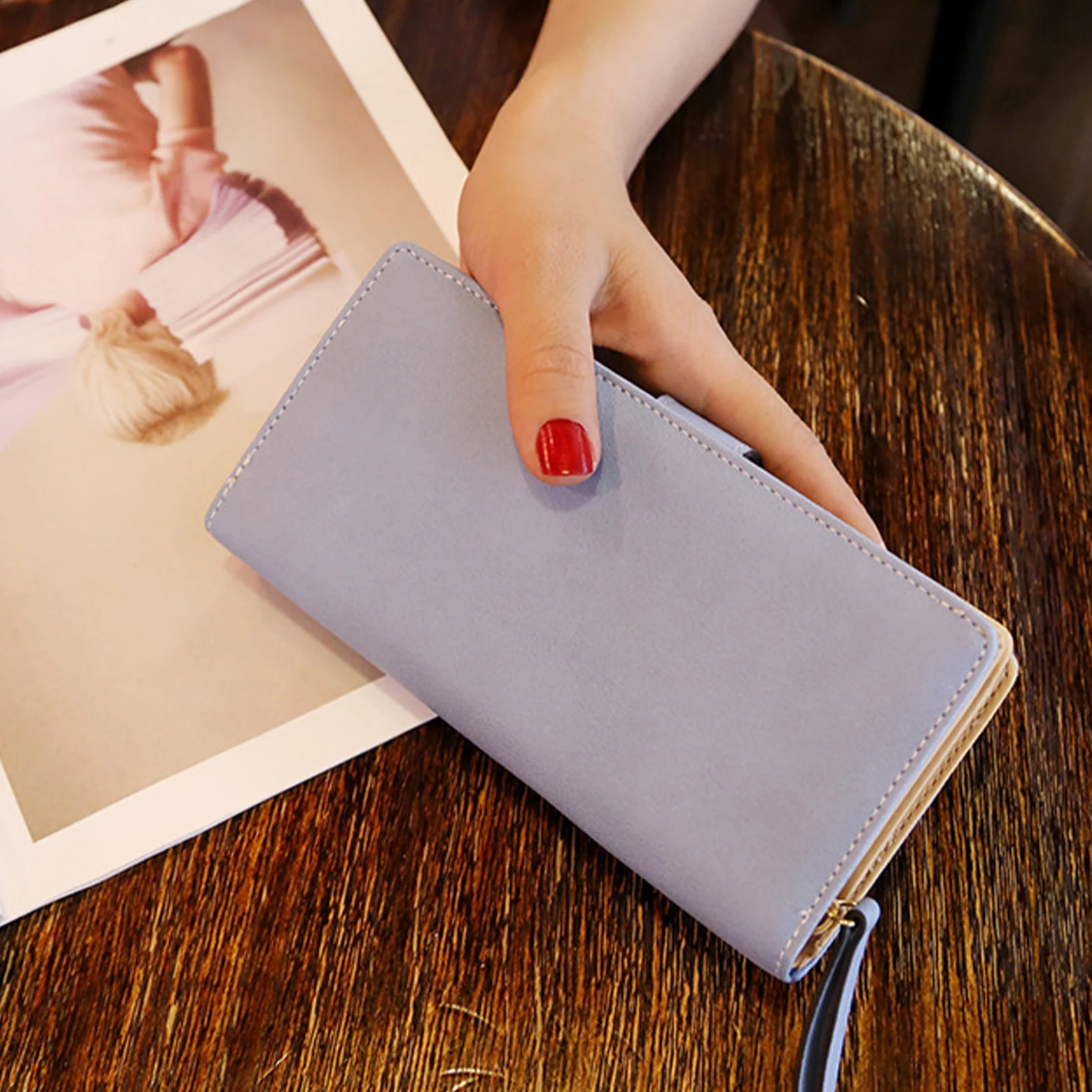 Stylish-Long-Wallets-For-Women-2021-Fashion-Multi-card-Long-Wallet ...