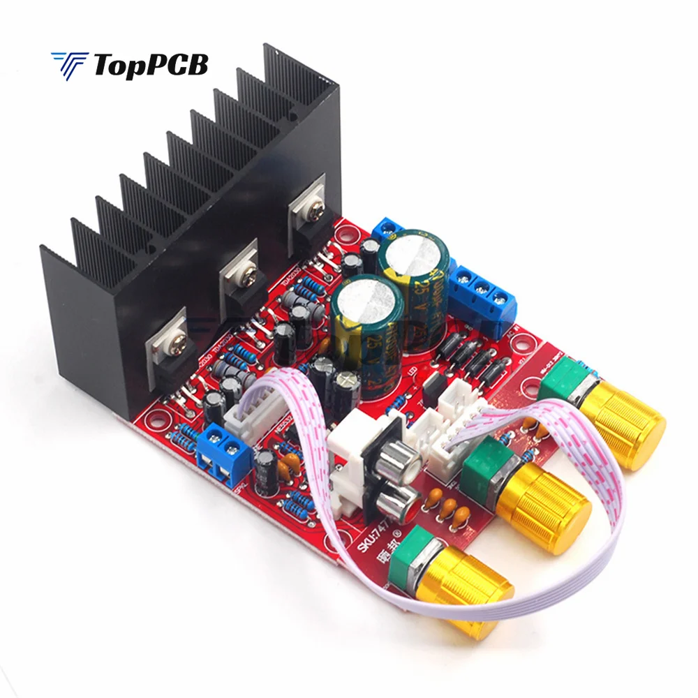 TDA2030A-2-1-Channel-Power-Amplifier-Board-12V-2A-Volume-Bass-Treble ...