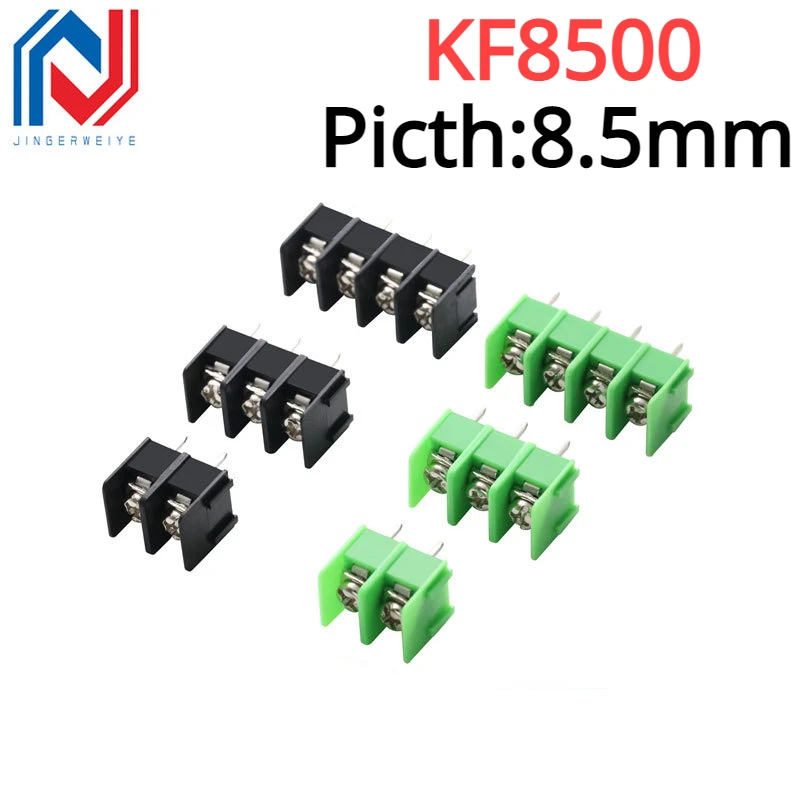 5PCS/lot KF8500 8.5MM 2P 3P 4P Fence Type Connection Terminal Black ...