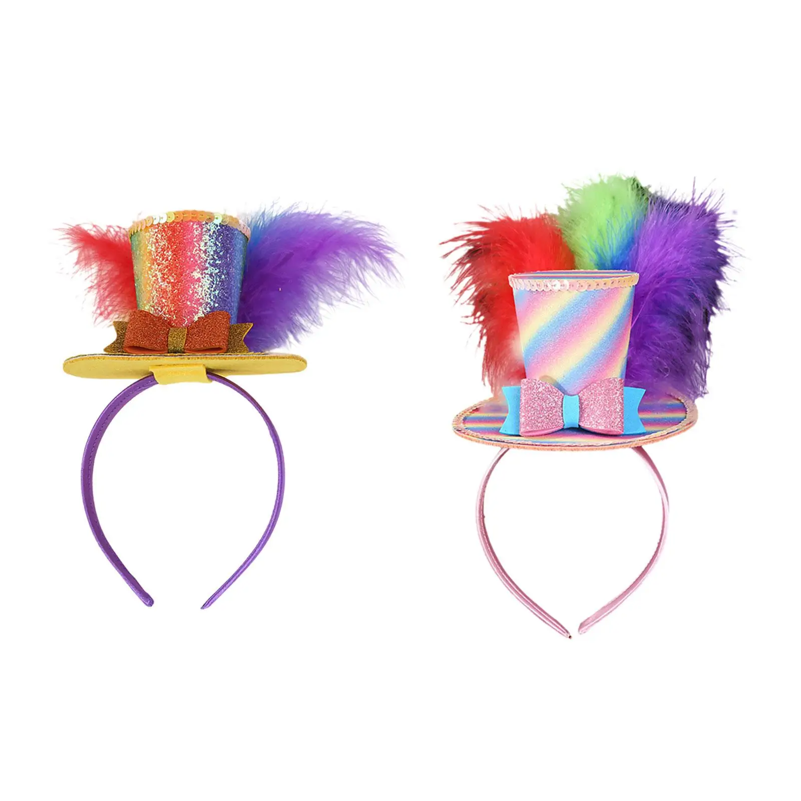 Top Hat Headband Decor Headwear Dress up Hairband Adorable Party ...