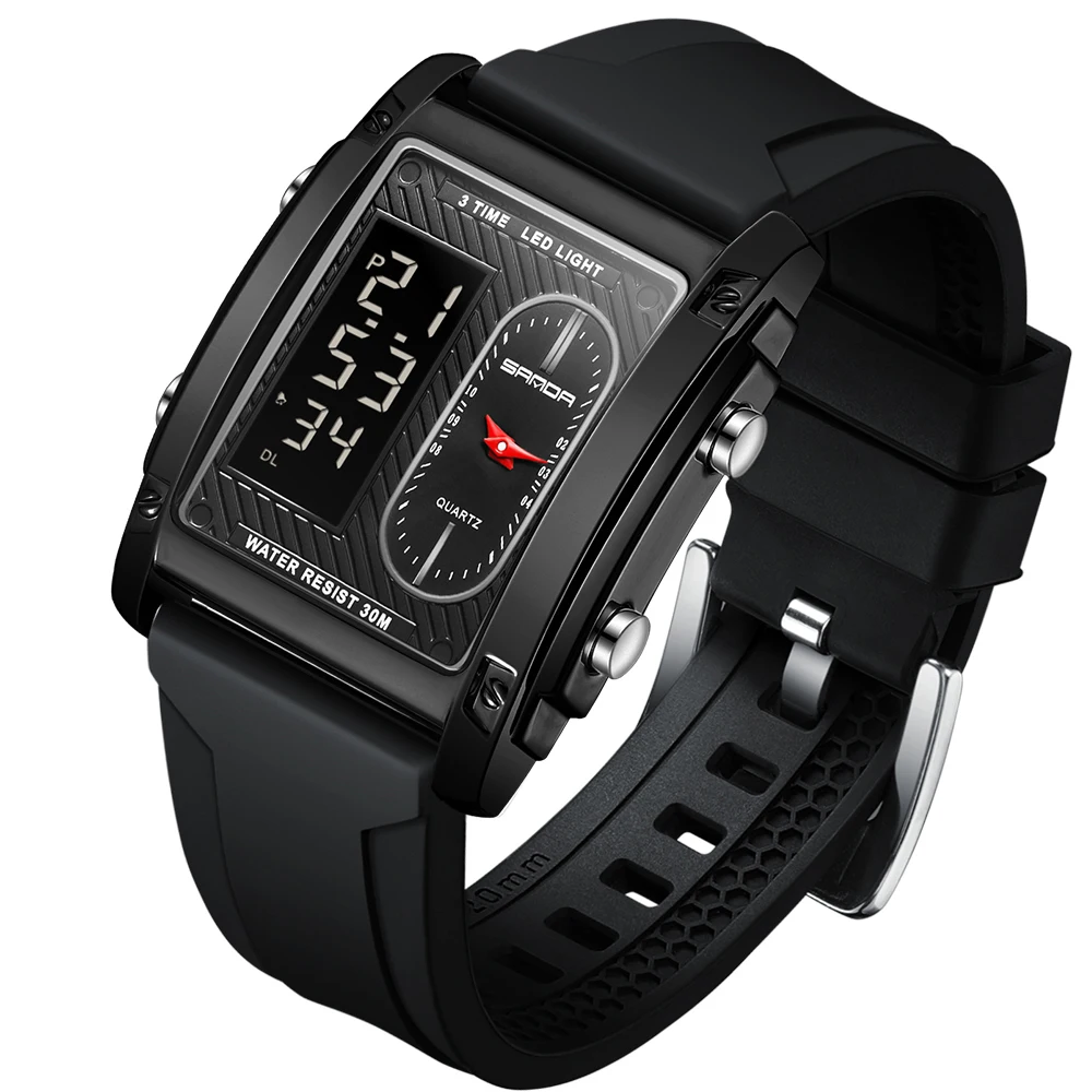 Fashion Brand Men Sports Watch Waterproof Trend Casual Outdoors Dual ...