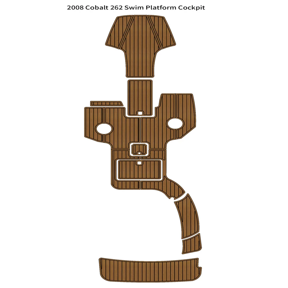 2008-Cobalt-262-Swim-Platform-Cockpit-Pad-Boat-EVA-Faux-Teak-Deck-Floor ...