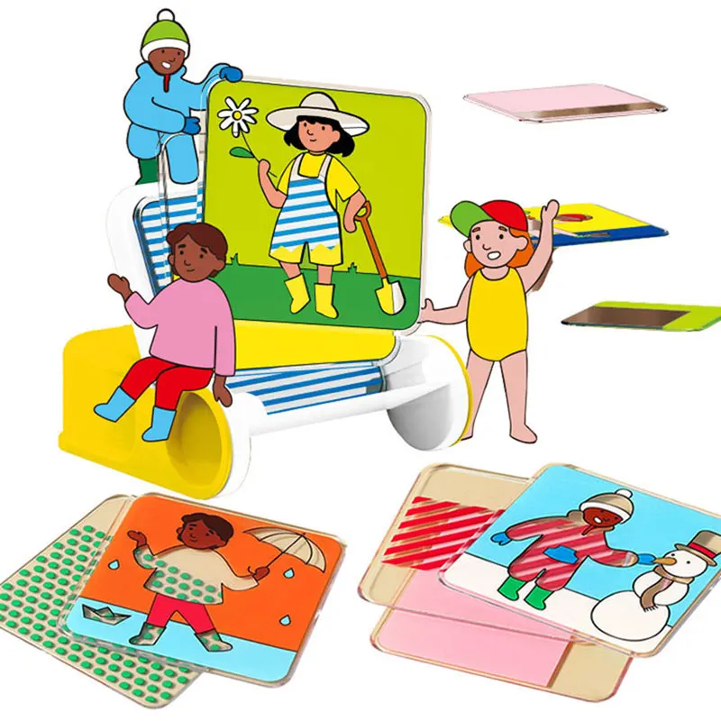 Children Logical Thinking Training Board Games Color Matching Puzzles ...