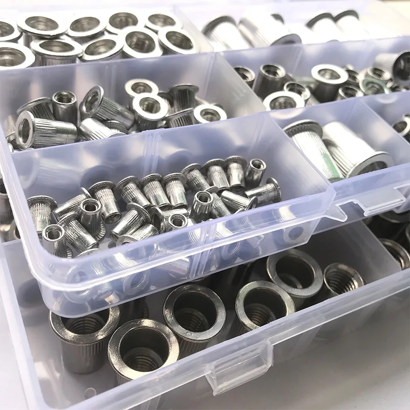 Flat-Head-Blind-Rivet-Nut-Aluminum-Stainless-Steel-Rivnut-M3-M4-M5-M6 ...