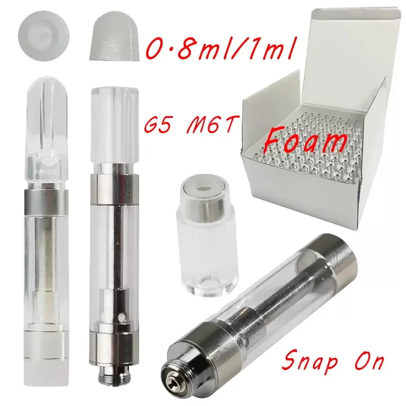 50-100pcs-G5-Atomizer-M6T-Vape-Cartridges-Round-Flat-Ceramic-Coil-1ml-0 ...