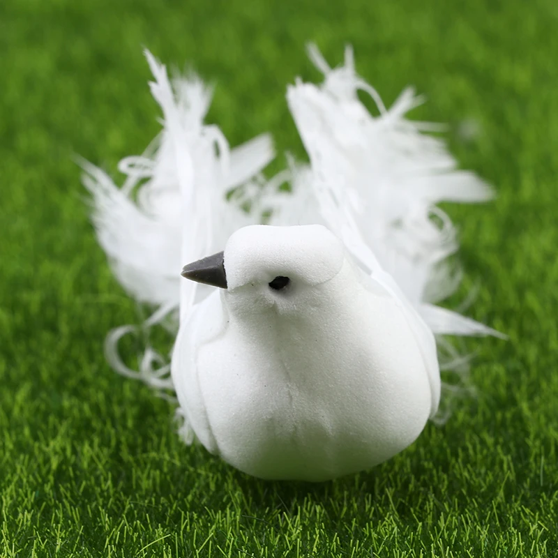 Kunst Vogels Buitendecoratie Trouwen Witte Duiven Op Botanische ...