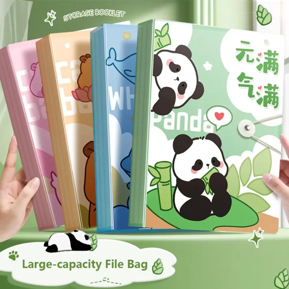 30-40-60-Pages-A4-File-Folder-Cartoon-Capybara-Panda-Archives-Bag ...