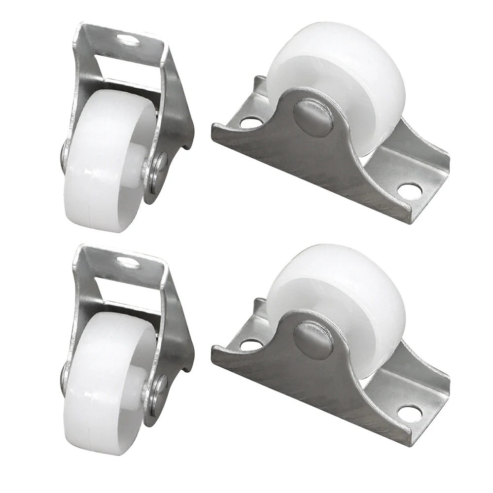 4Pcs-Fixed-Caster-Wheels-25mm-Small-Wheel-Castor-Furniture-Small-Rubber ...