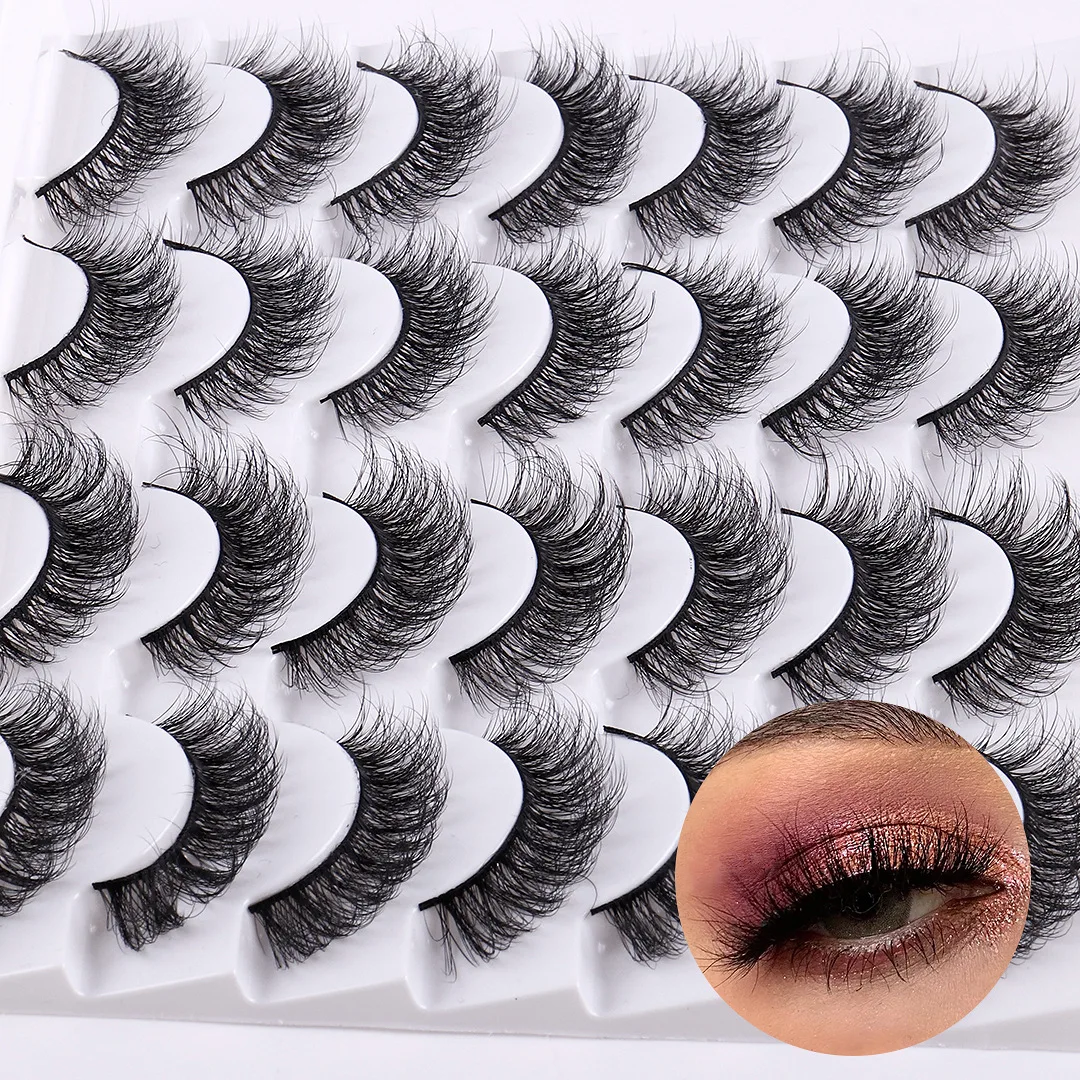 NEW-5-14-Pairs-3D-Mink-Lashes-Thick-False-Eyelashes-Natural-Long-Eye ...