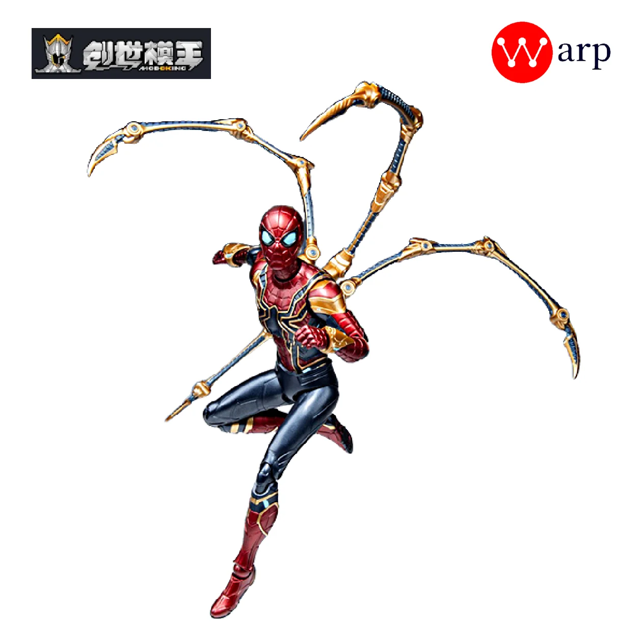 In-Stock-MODOKING-1-12-Spider-Knight-Action-Figure-Black-Red-Suit ...
