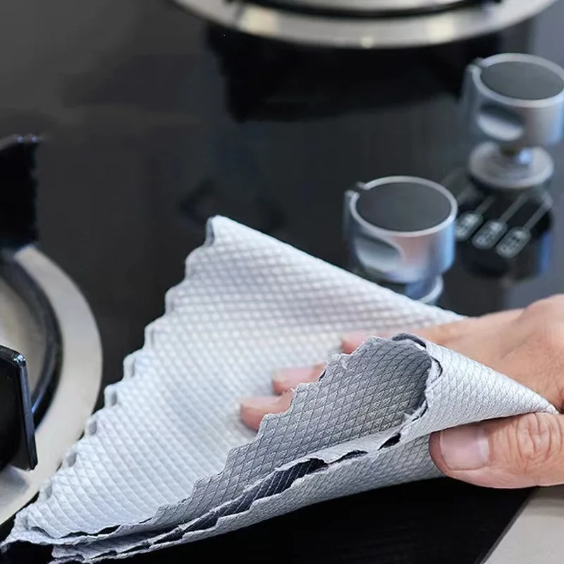 Fish Scale Rag Absorbs Water And Has No Trace Magic Cloth Kitchen ...