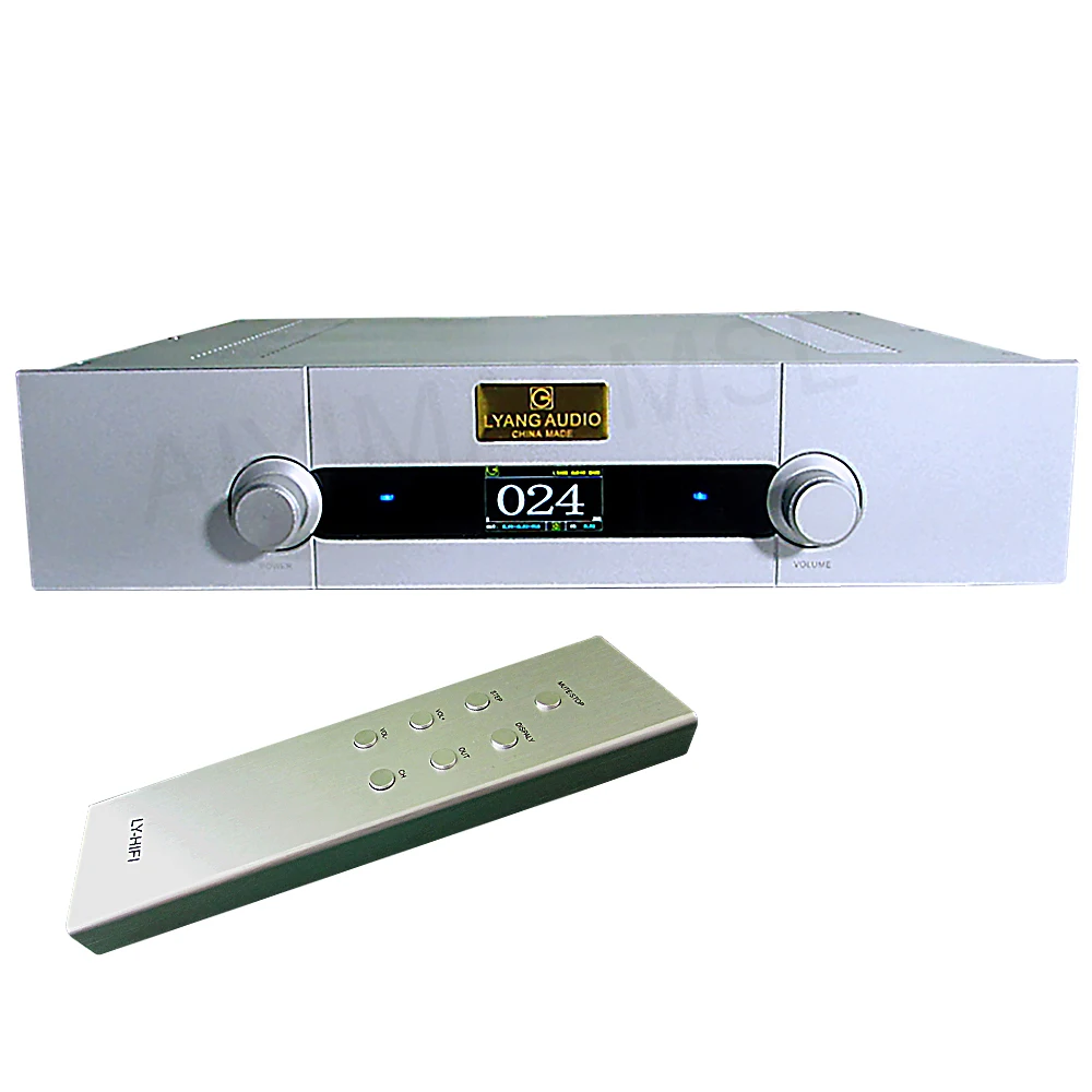 AIYIMA SMSL T1000 HIFI PRO Fully Balanced Single-Ended Class A Preamp Remote Control OPA2604 ...