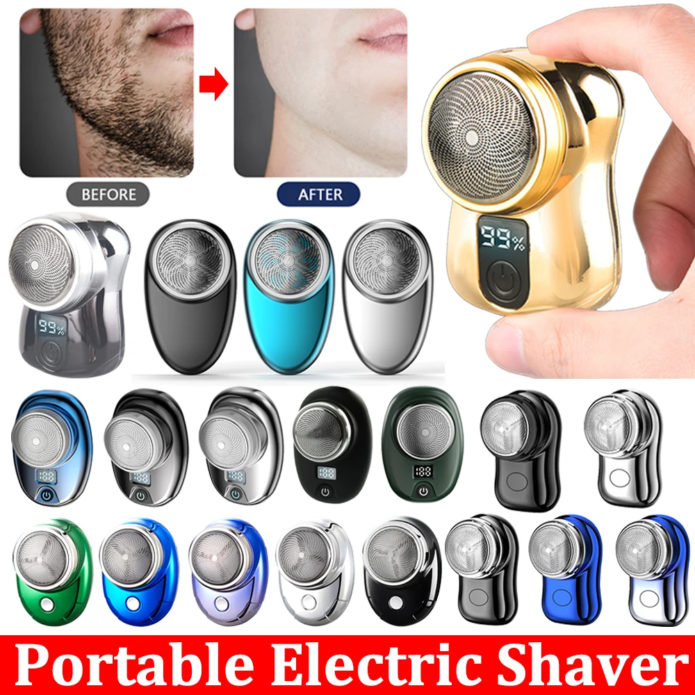 Rasoir-lectrique-portable-pour-hommes-mini-tondeuse-barbe-machine-raser ...