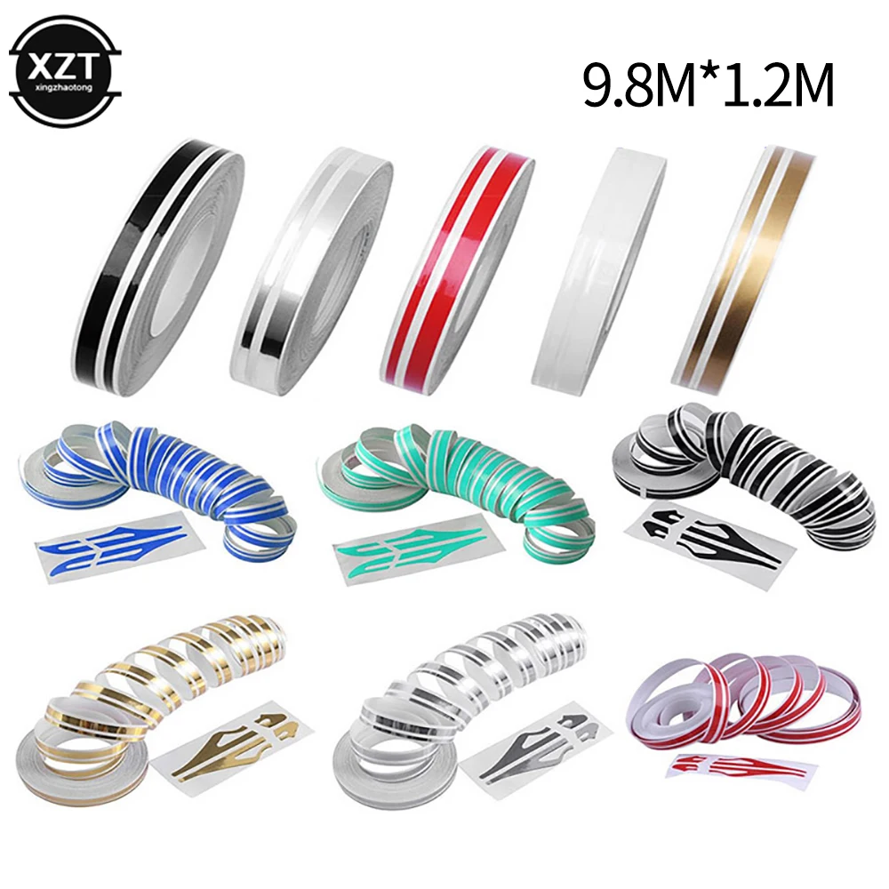 Pin-Stripe-Ribbon-Sticker-Bumper-Car-Body-Stickers-Multicolor-Double ...
