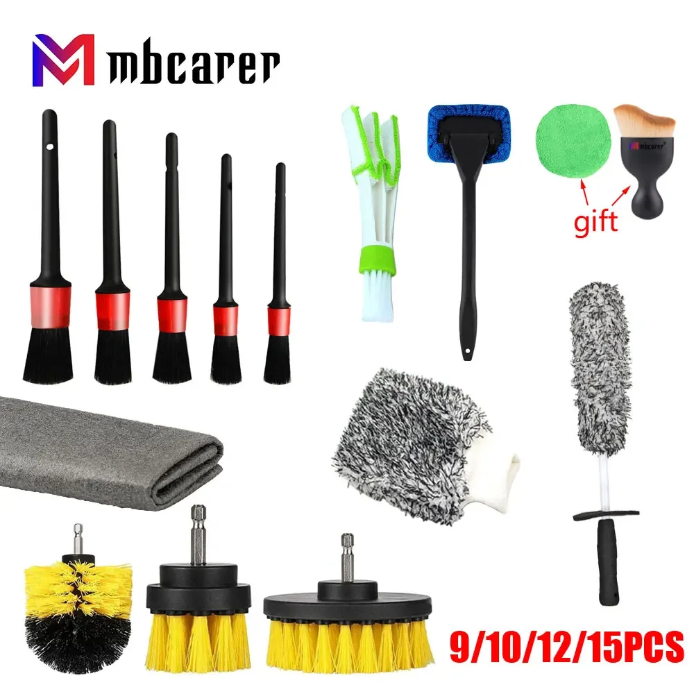 Detailing-Brush-Set-Car-Cleaning-Brushes-Power-Scrubber-Drill-Brush-For ...