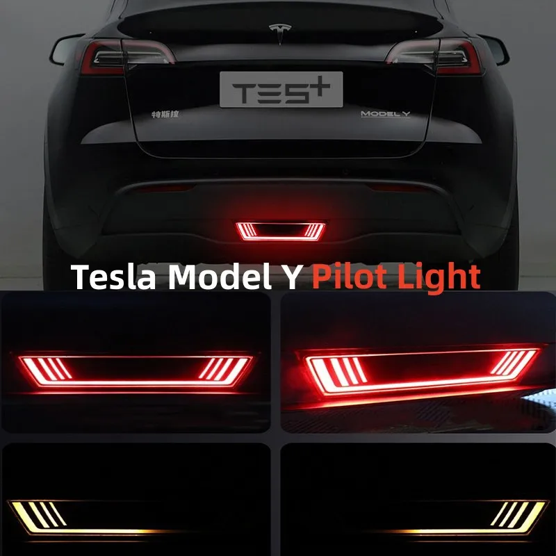 Pilot-LED-Rear-Brake-Lights-For-Tesla-Model-Y-2019-2023-Warning-Turning ...