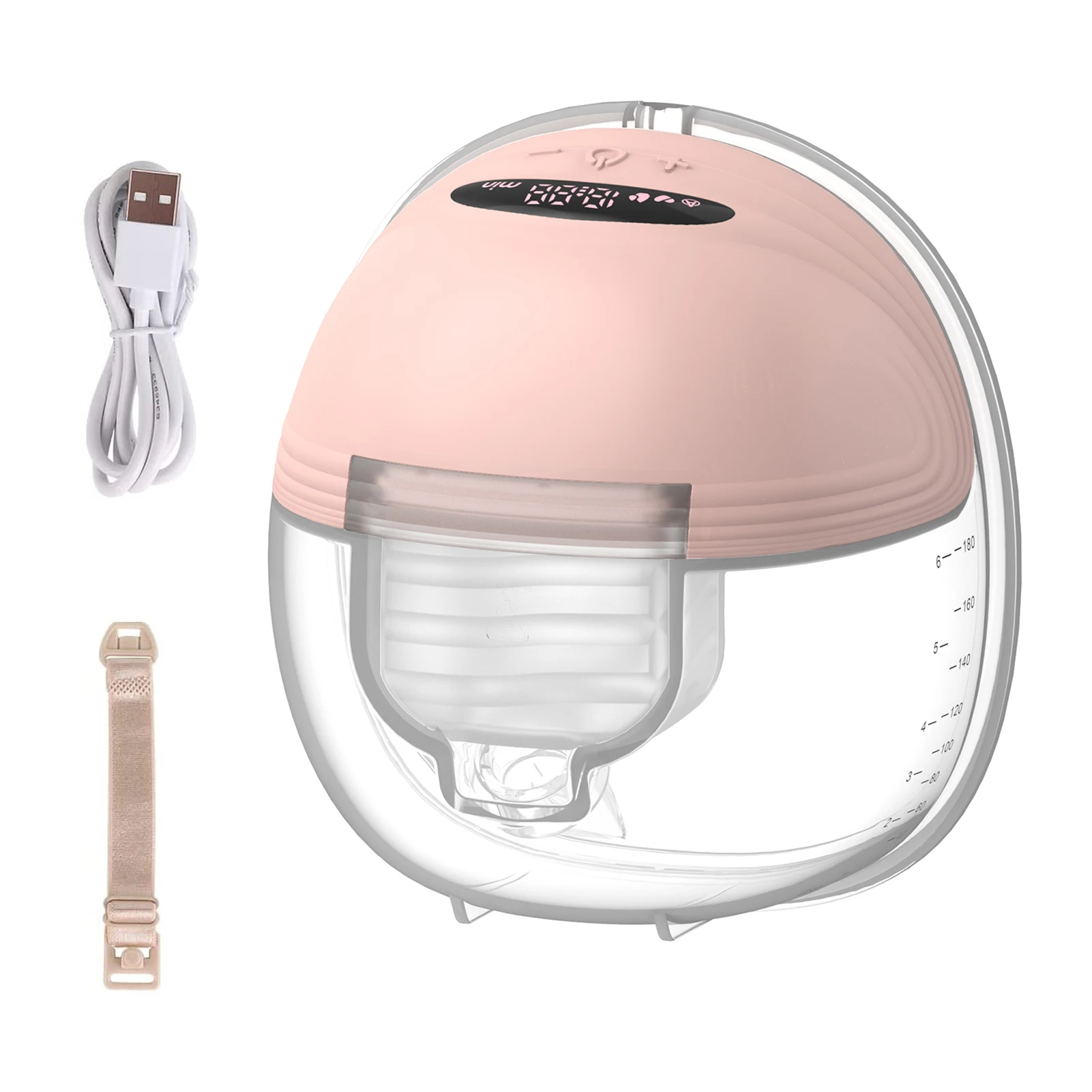 Wearable Breast Pump Hands Free Electric Portable Wearable Breast Pumps Slient BPA-free ...