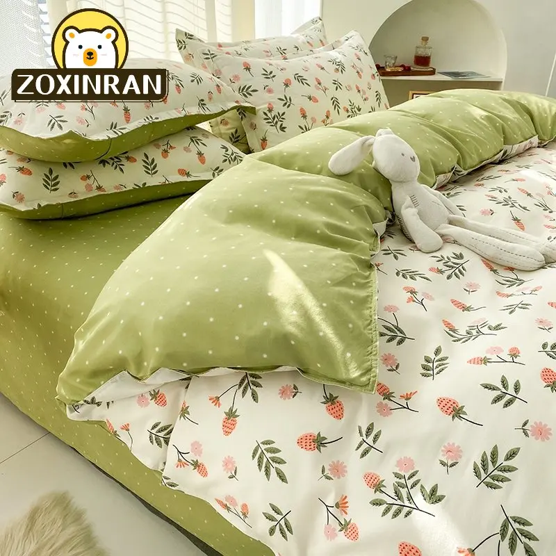 Nordic-Bedding-Set-com-fronha-Duvet-Cover-Linens-Folha-de-2-Quartos ...