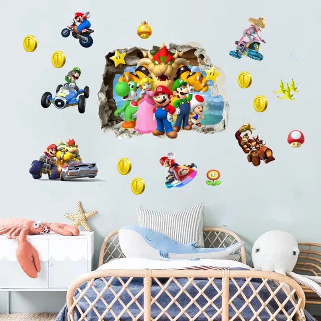 Super Mario Bros Giant Wall Decals Penguin Mario Giant Wall Decal
