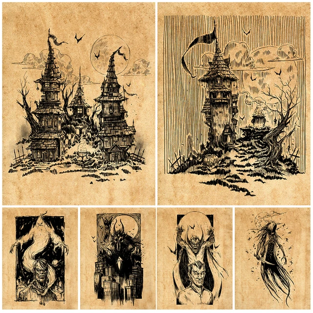 Dark Evil Drawings