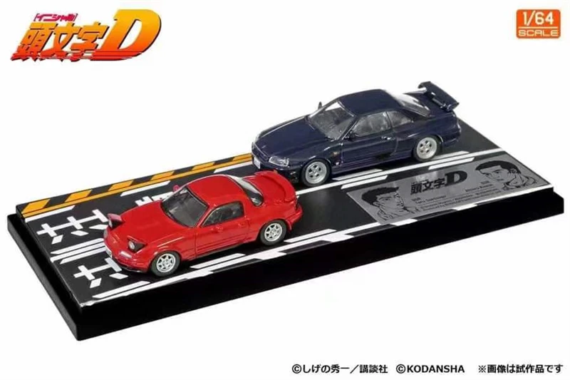 Modelo de coche 1:64 Initial D 4th Stage Roadster NA6CE y Sklyline R34 ...
