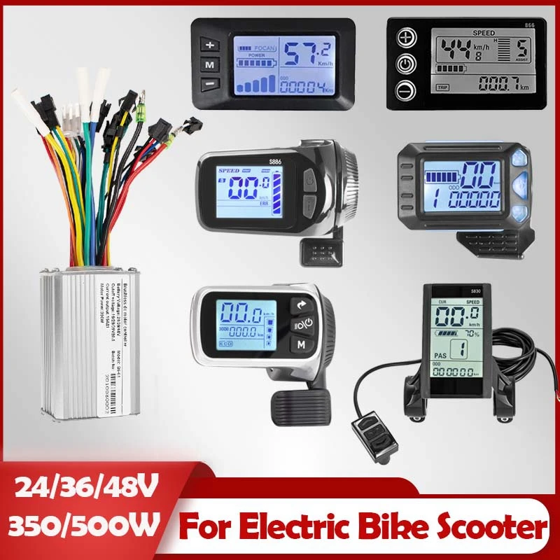 15A-25A-500W-350W-Electric-Bike-Scooter-Controller-24V-36V-48V-LCD ...