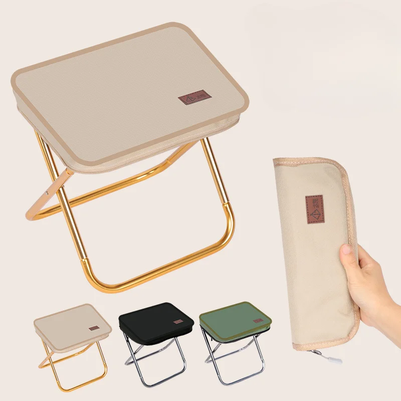 Pocket-Hand-Bag-Stool-Pencil-Case-Folding-Stool-Sketching-Camping-Mazar ...
