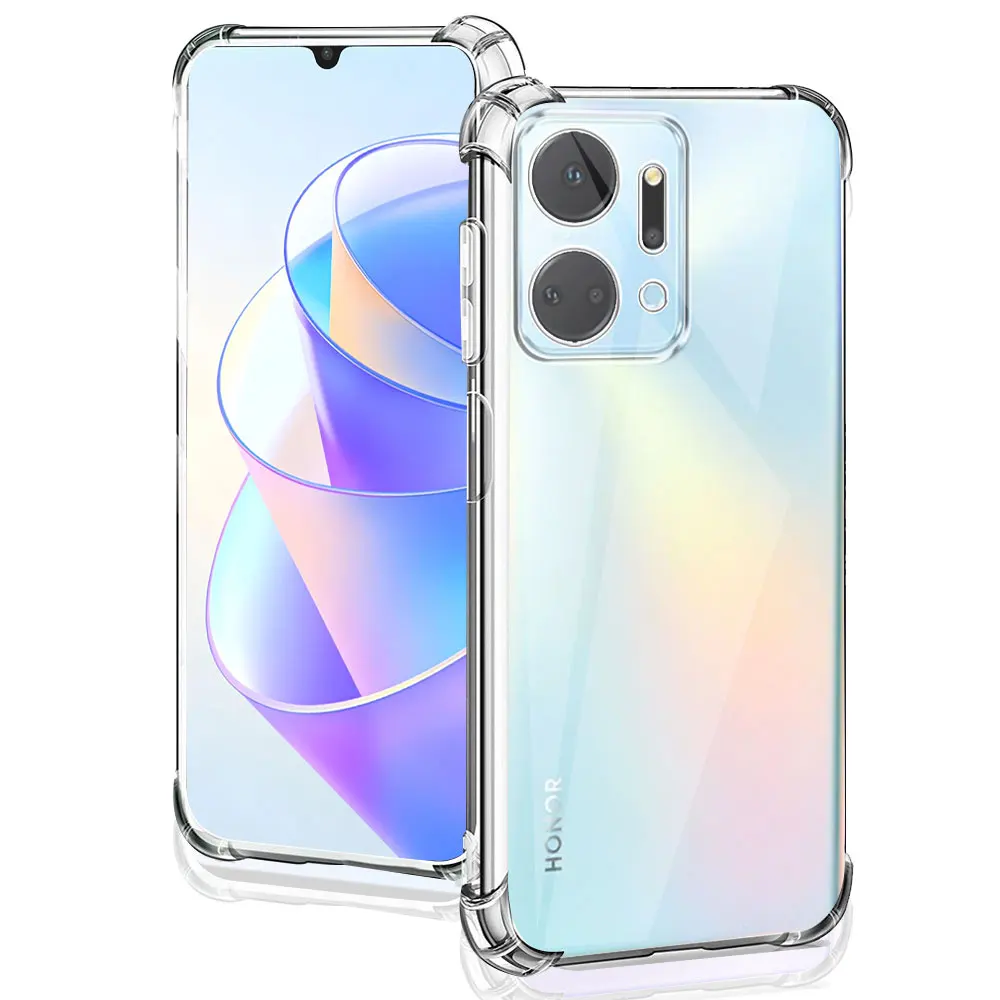For Honor X7A Case 6.75" Silicone Soft Shockproof Transparent Cover For ...