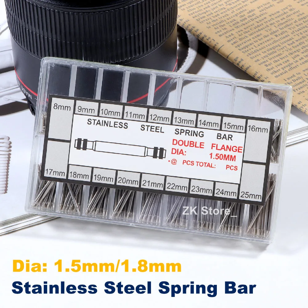 Choice Stainless Steel Spring Bars 270ocs/360pcs Dia 1.5mm/1.8mm Strap ...
