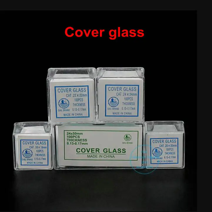 Microscope Coverslips AmScope Blank Microscope Slides 100 22x22mm ...