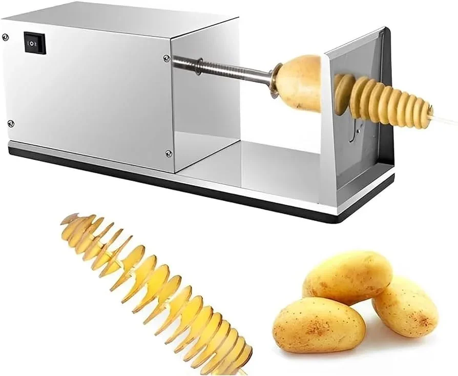 Commercial-Stainless-Steel-Tornado-Spiral-Potatoes-Cutter-Machine ...
