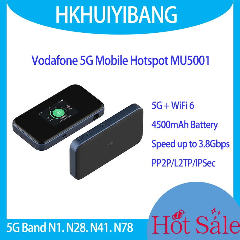 Vodafone Pocket WiFi 6 Hotspot Móvel, Touchscreen Colorido, X55 Chipset ...