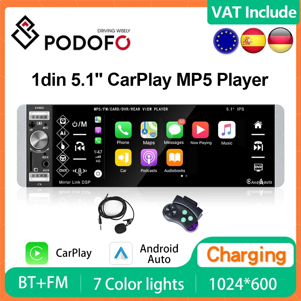 Podofo-reproductor-Multimedia-universal-para-coche-Radio-con-Android-1 ...
