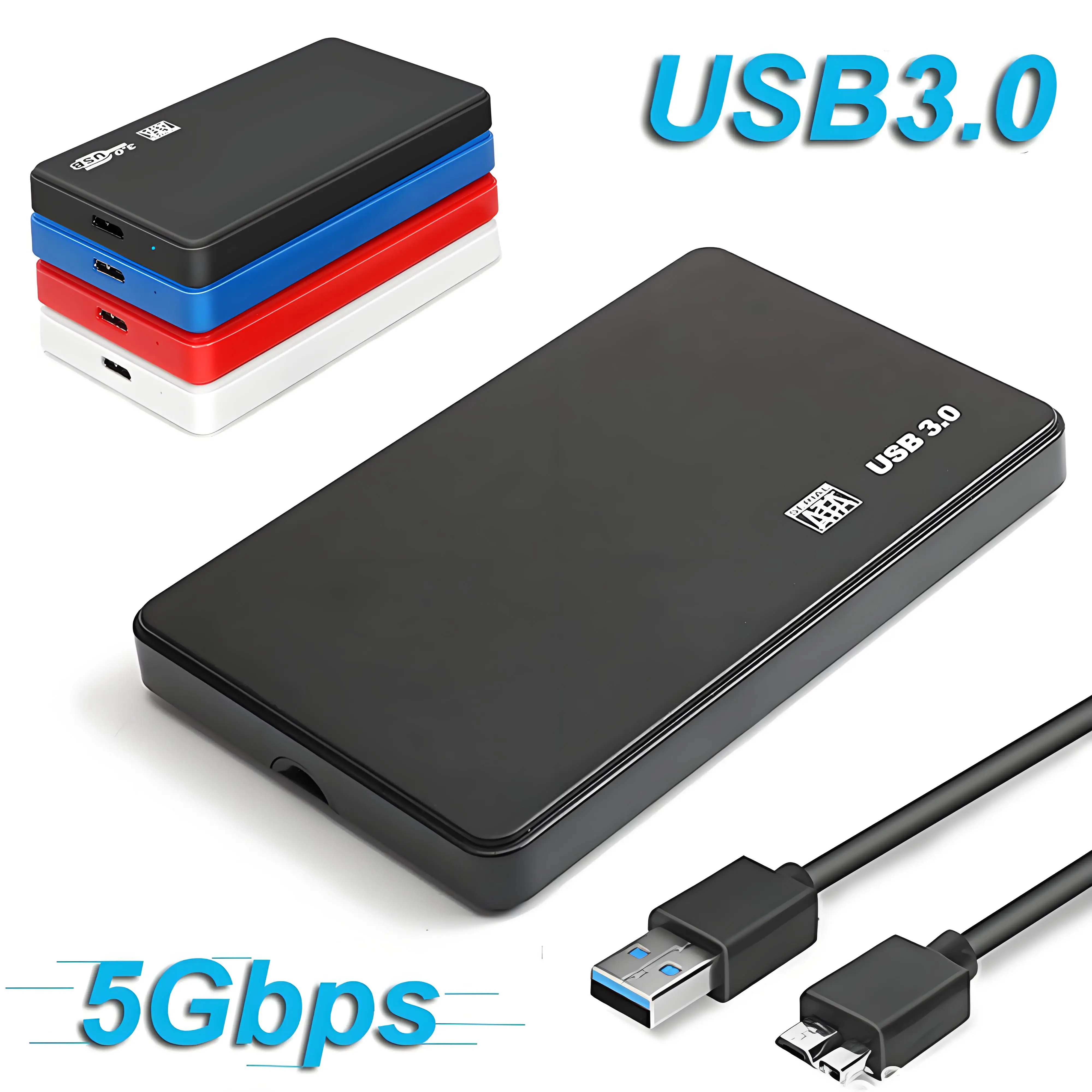 USB 3.0 HDD Enclosure 2.5" SATA HDD SSD External Hard Drive Case 5Gbps ...