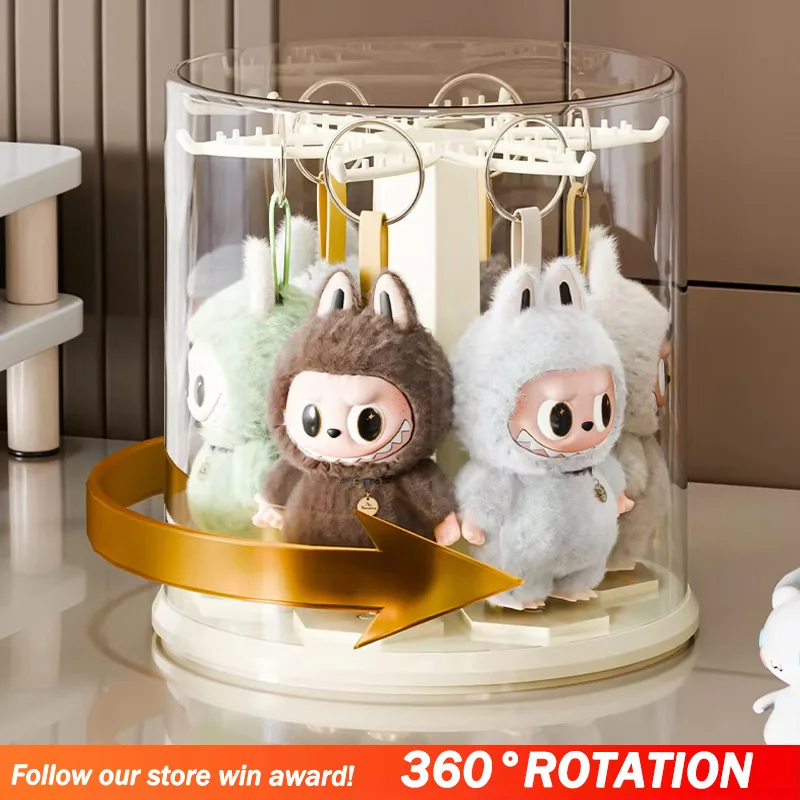 Popmart Clear Revolving Toy Storage Display Organizer - Rack for ...