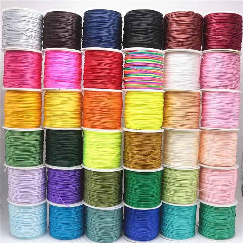 1mm 1.5mm Nylon Cord Rope Chinese Knot Macrame Cord Rope For Jewelry ...