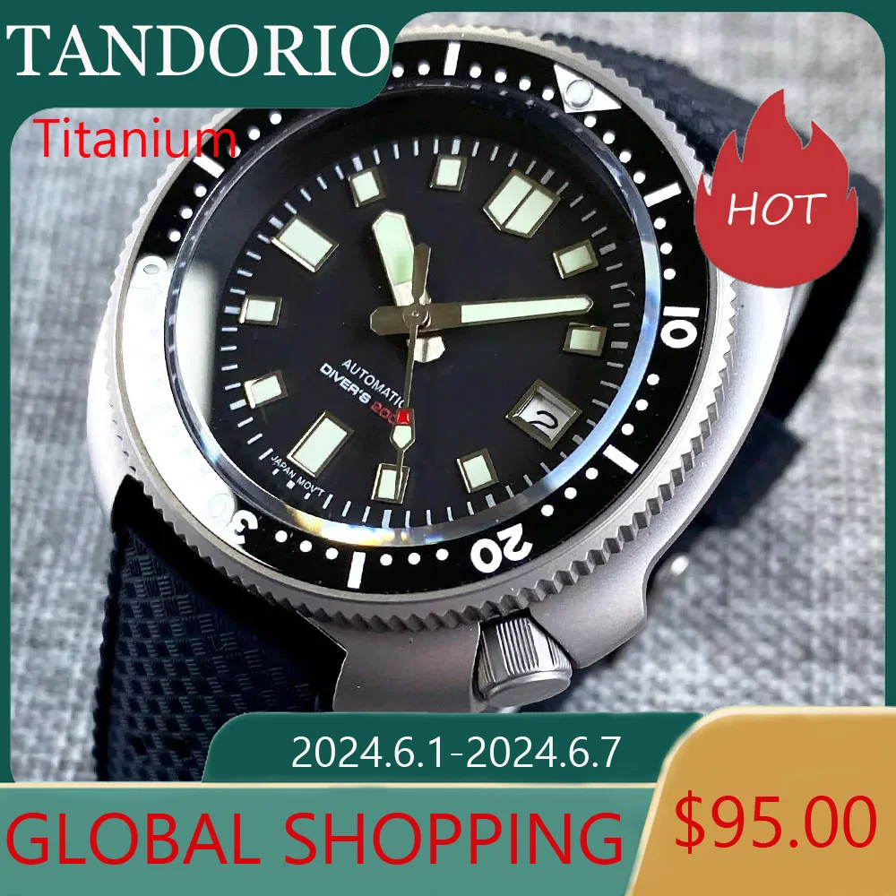 Tandorio-44mm-Titanium-Black-Dial-Sapphire-Glass-84-9g-Weight-20ATM ...