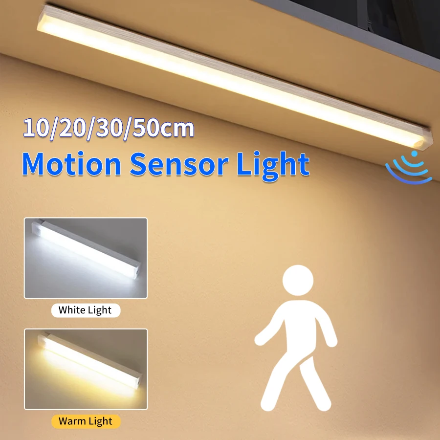 Motion-Sensor-Light-Wireless-Rechargeable-LED-Night-Light-Closet ...